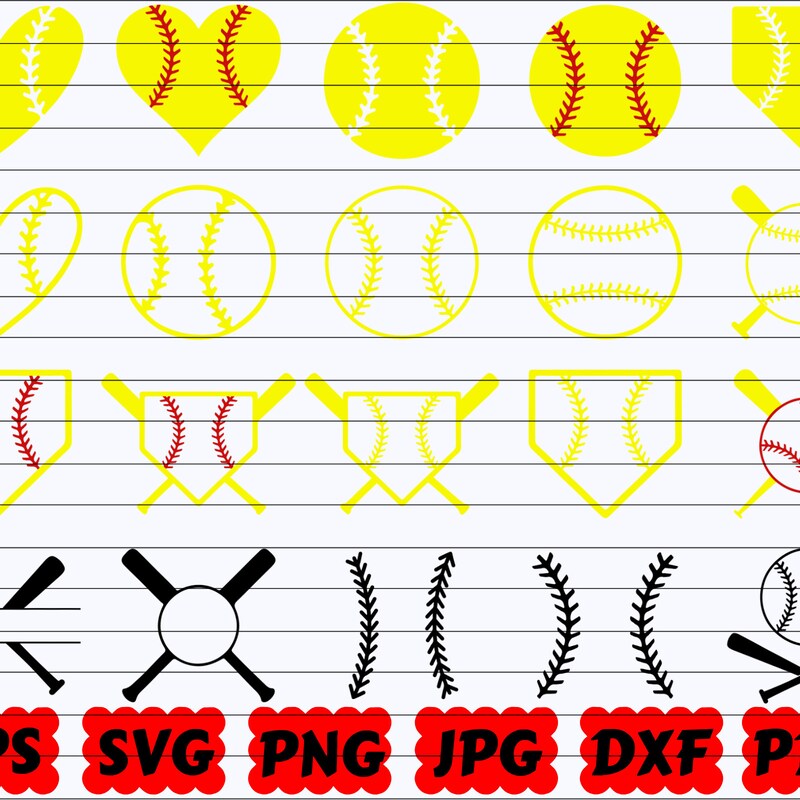 Softball Stitches - Etsy