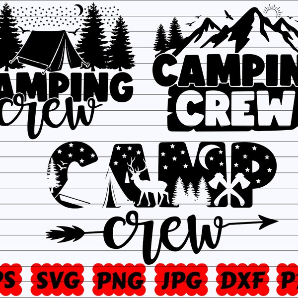 Camping Crew Svg - Etsy