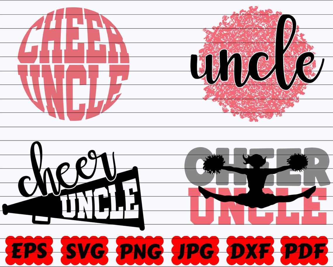 Cheer Uncle SVG Uncle SVG Cheer Family SVG Uncle Cut | Etsy