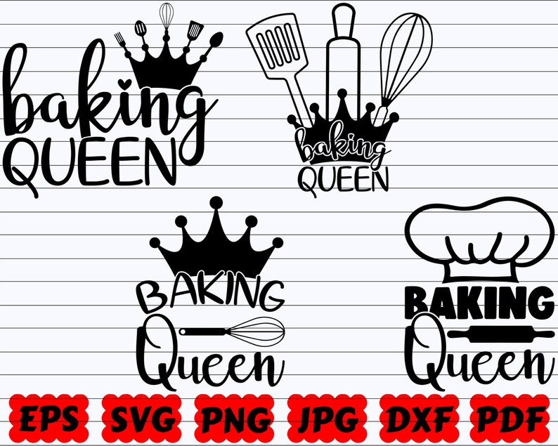 Baking Queen SVG Baking SVG Queen SVG Cooking Queen Svg - Etsy