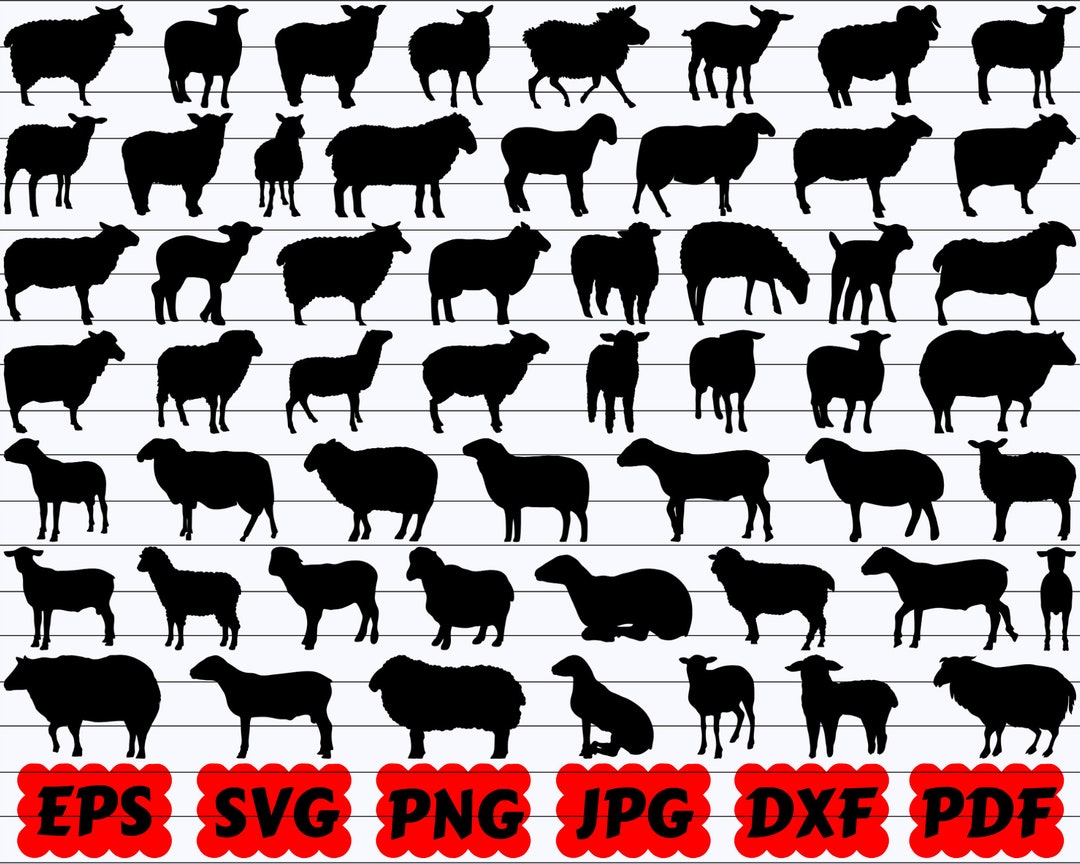 Sheep SVG | Animal SVG | Farm Animal SVG | Sheep Cut Files | Sheep ...