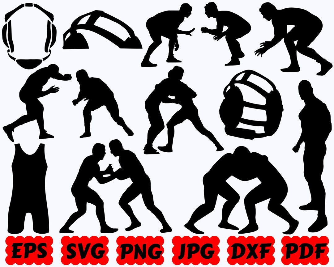 Wrestling Silhouette | Wrestling SVG | Sport SVG | Cut Files for Cricut ...