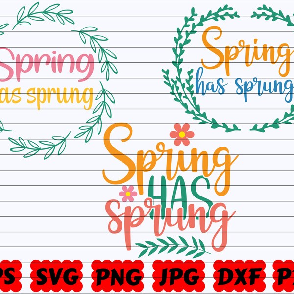 Spring Has Sprung Clipart - Etsy