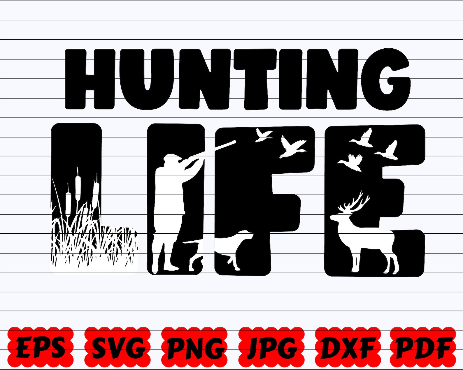Hunting Life SVG Life SVG Hunting Design SVG Hunting - Etsy