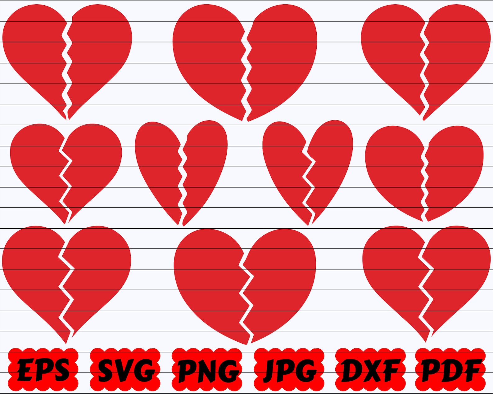 Broken Heart SVG | Split Heart SVG | Heart SVG | Best Friends Heart Svg ...
