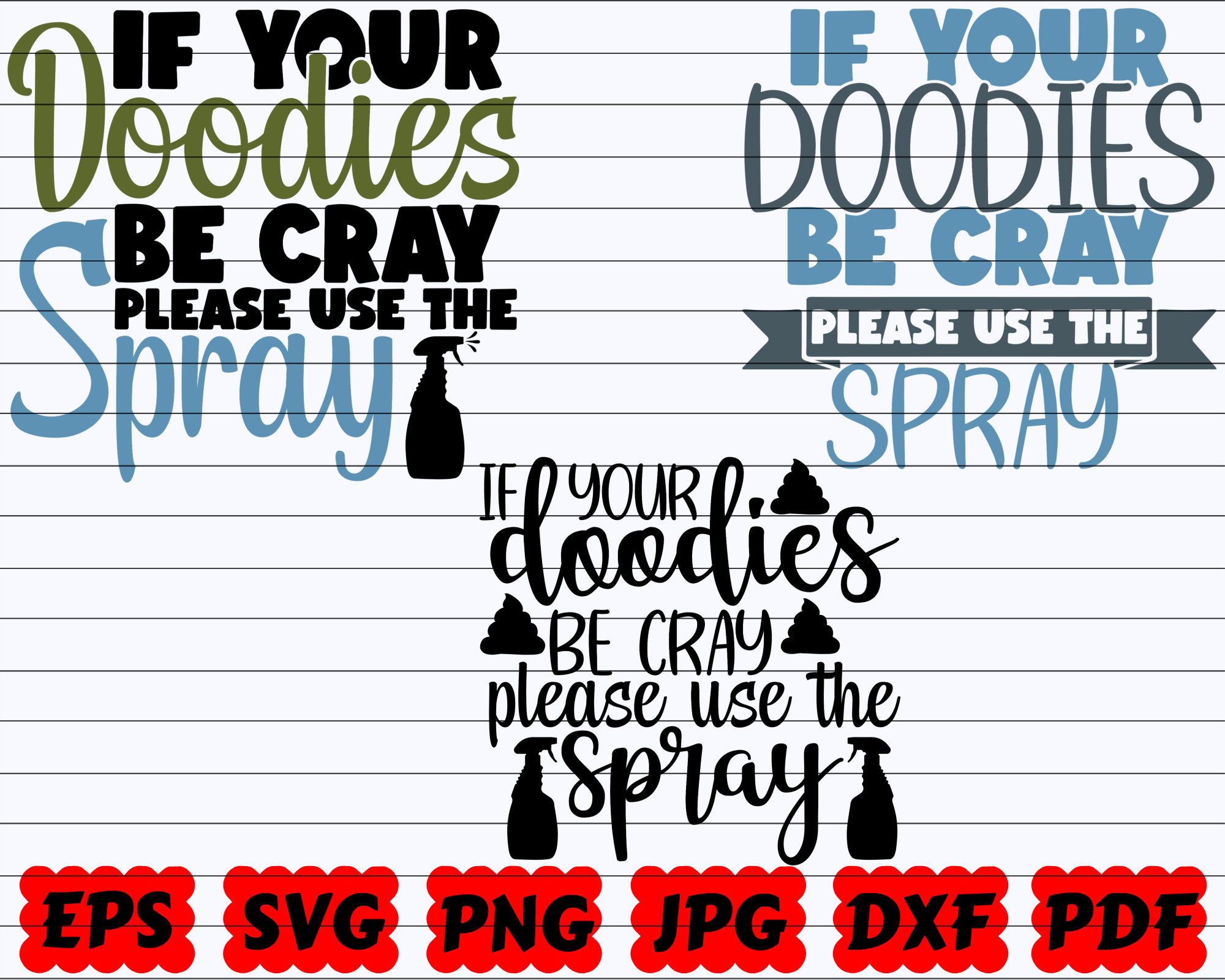 Please Use The Spray SVG Funny Bathroom Svg Bathroom Humor Svg If Your ...