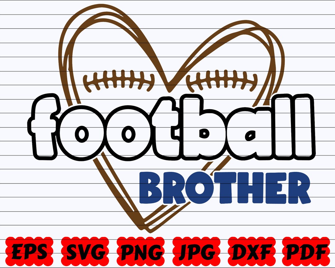 Football Brother SVG | Football Family SVG | Brother SVG | Brother Fan ...