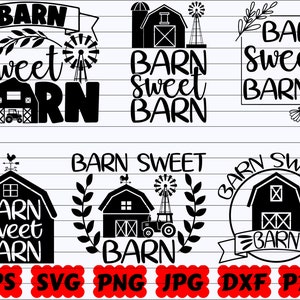 Barn Sweet Barn SVG | Barn SVG | Farm Life SVG | Farming Svg | Farm Svg ...