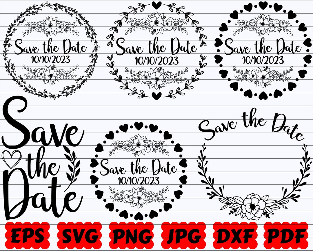 Save the Date SVG Wedding SVG Mr and Mrs SVG Bride Svg - Etsy