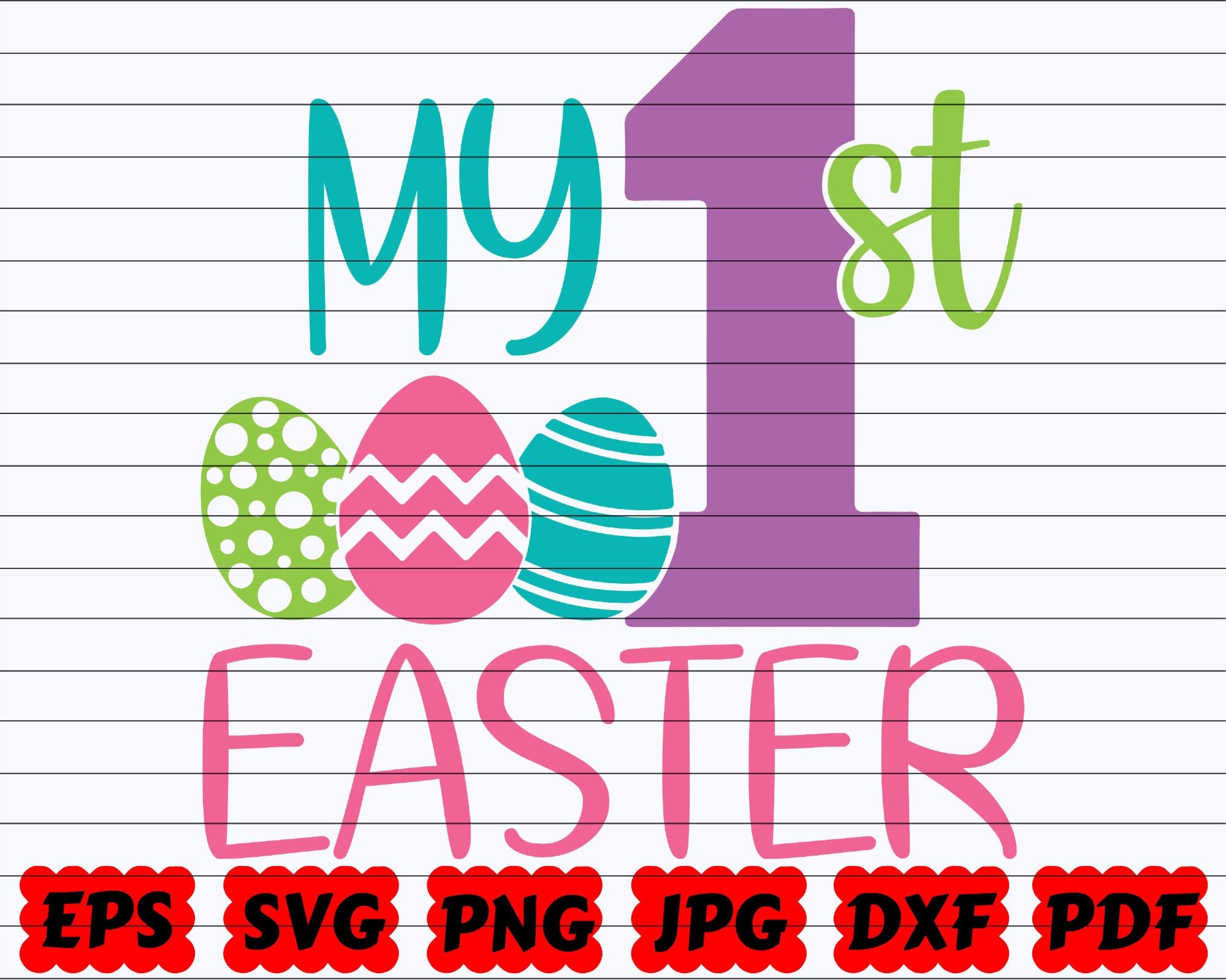My First Easter SVG My 1st Easter SVG Happy Easter SVG - Etsy