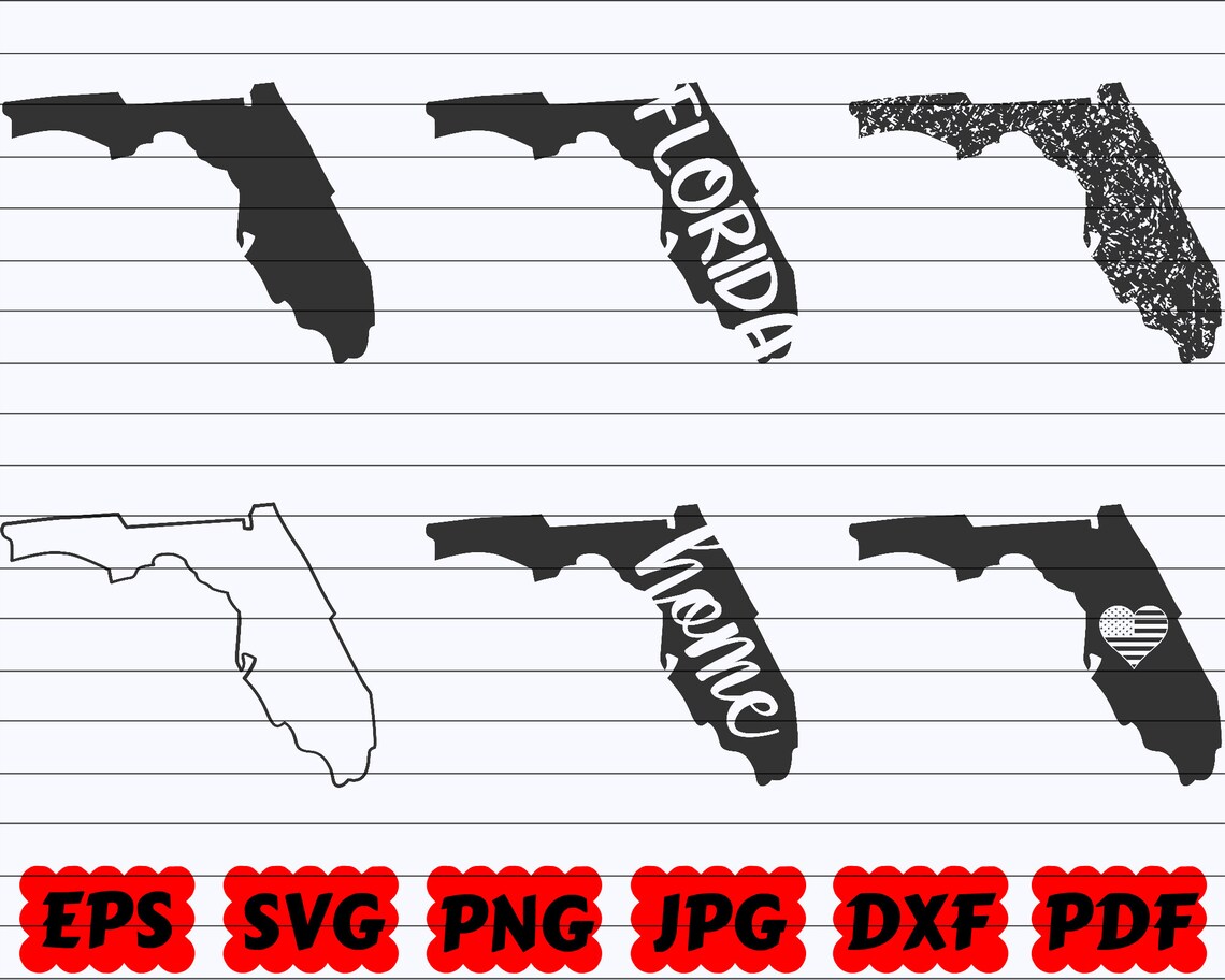 Florida State SVG Florida SVG Florida Svg File Florida - Etsy