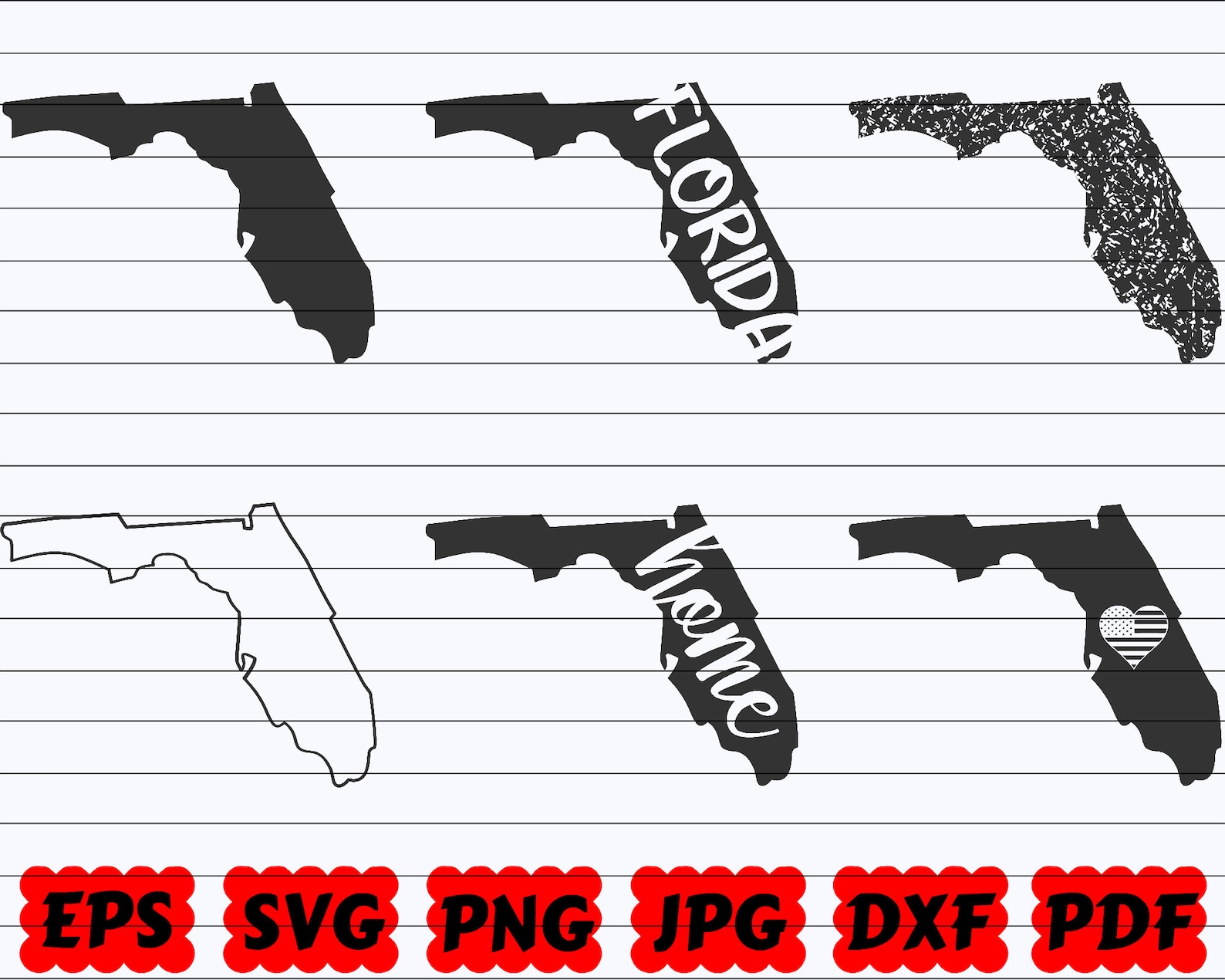 Florida State SVG Florida SVG Florida Svg File Florida - Etsy