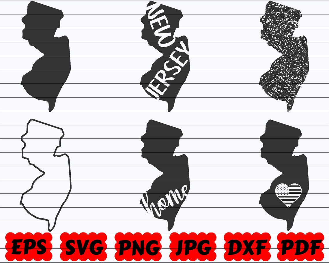 New Jersey State SVG | New Jersey SVG | New Jersey Svg File | New ...