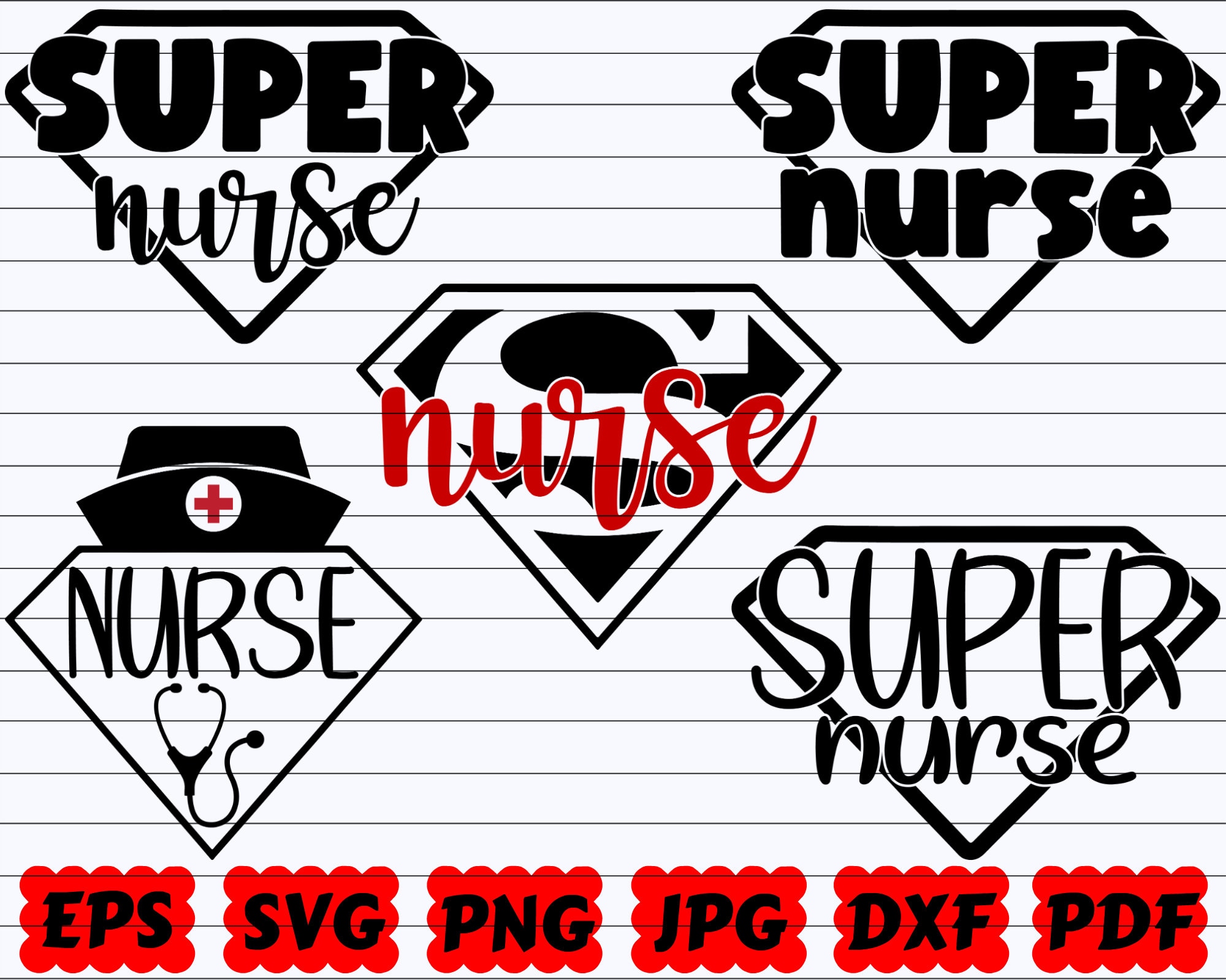 Super Nurse SVG | Nurse Superhero SVG | Superhero SVG | Nurse Cut File ...