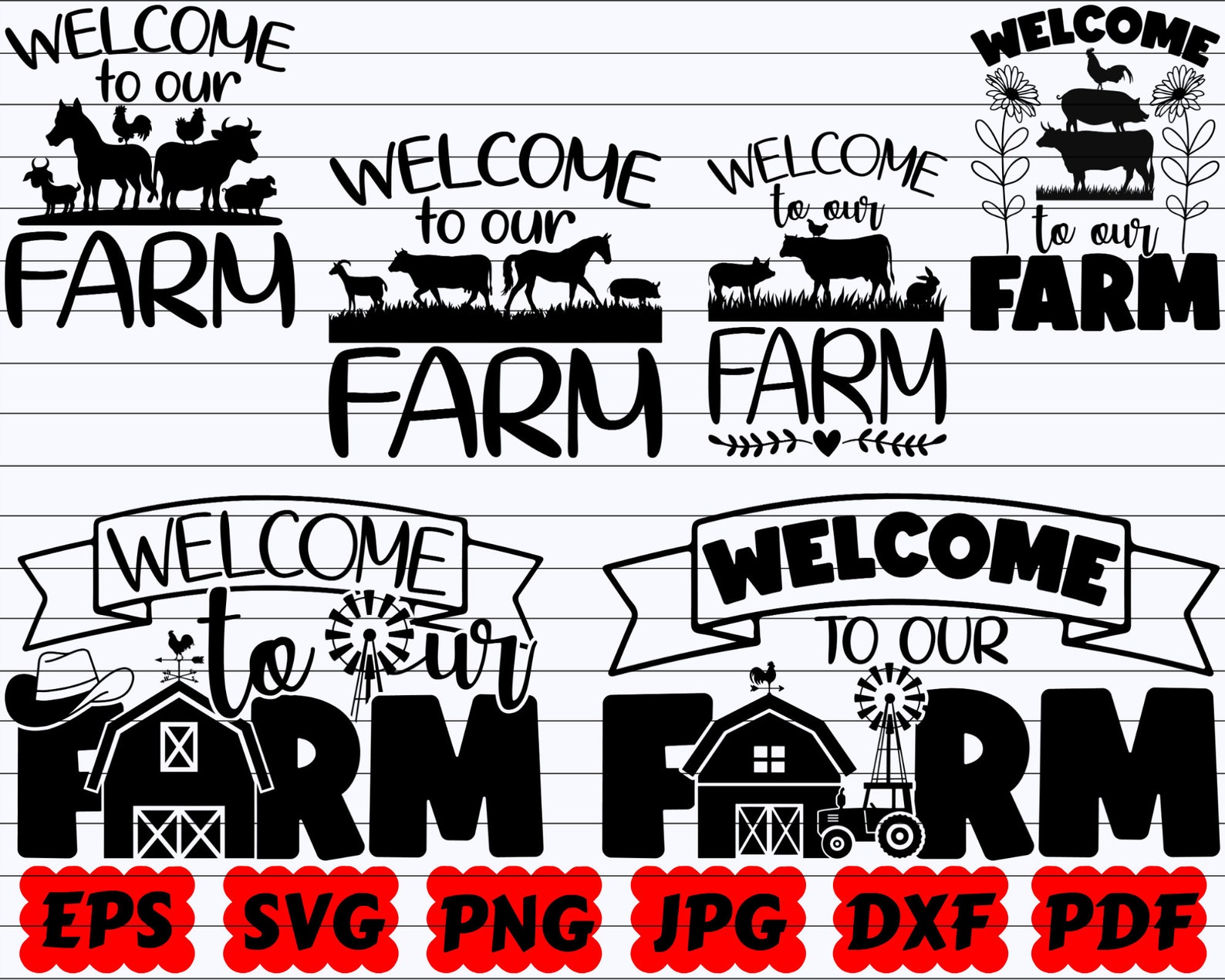 Welcome to Our Farm SVG Farm SVG Farm Life SVG Farming Svg Farmhouse ...