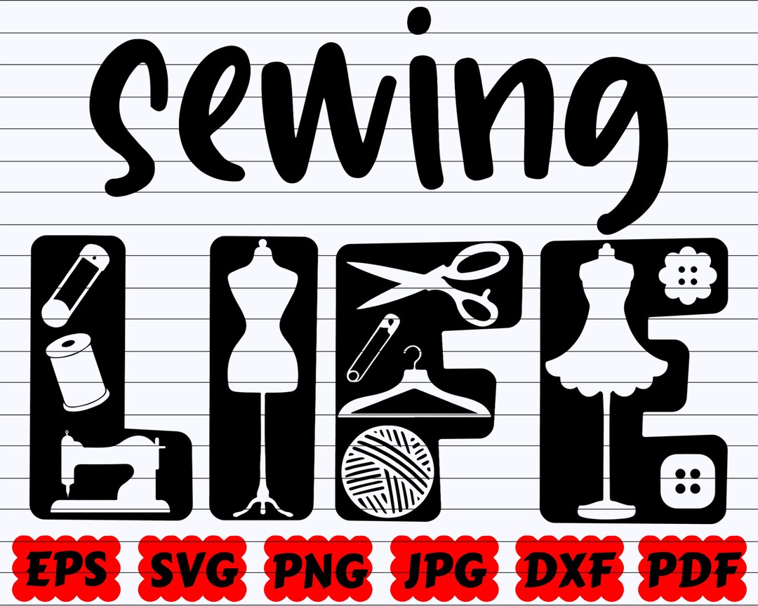 Sewing Life SVG | Sewing Life Cut Files | Sewing Life Quote Svg ...