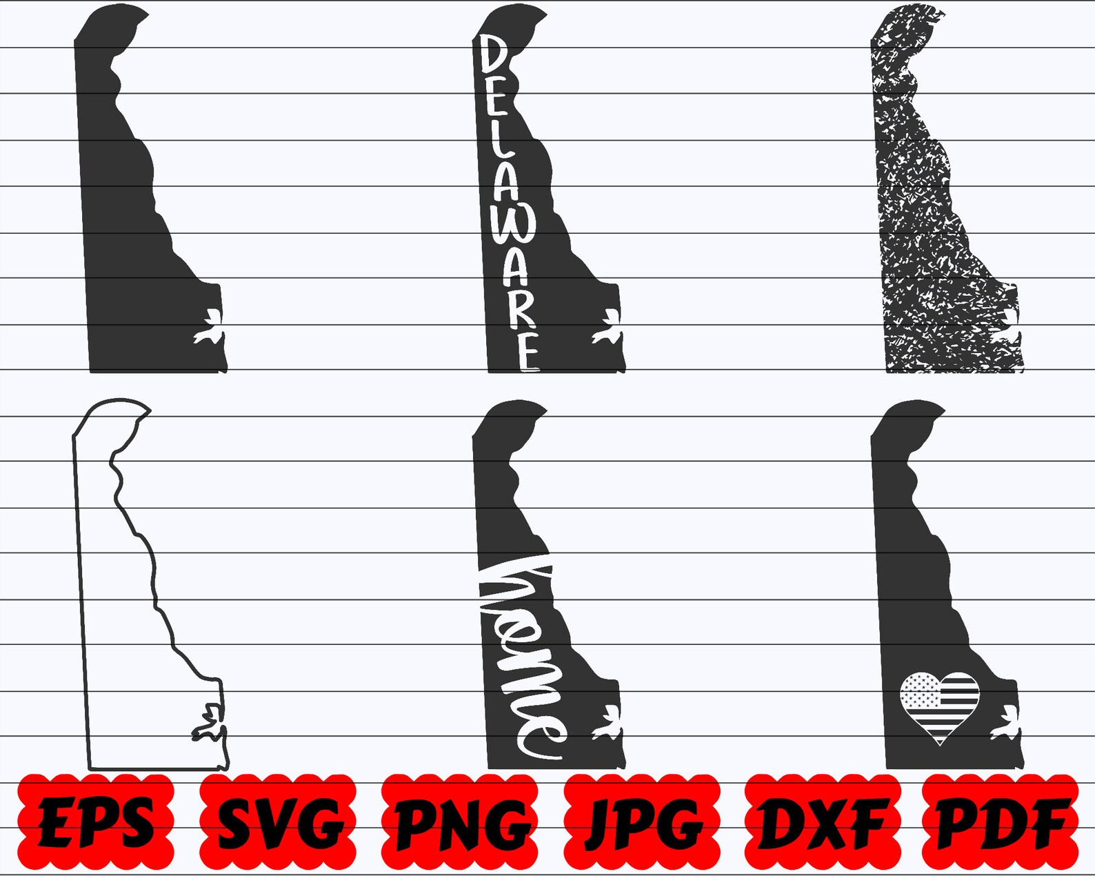 Delaware State SVG Delaware SVG Delaware Svg File - Etsy
