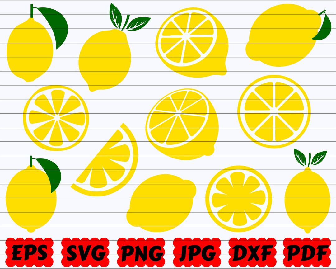 Lemon SVG | Lemons SVG Bundle | Lemon Clipart | Lemon Cut File | Lemon ...