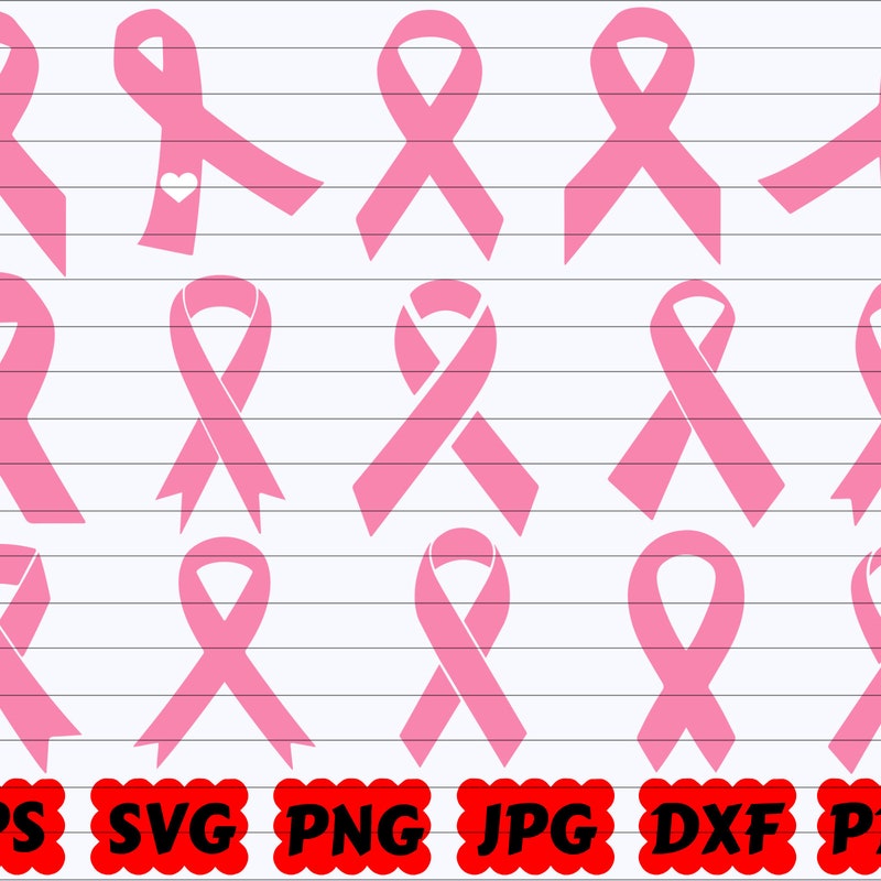 Cancer Ribbon Svg - Etsy