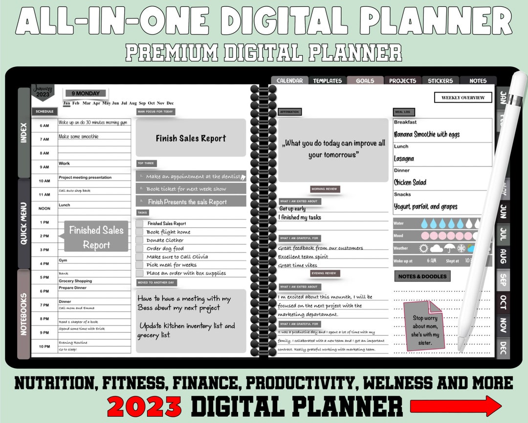 Digital Planner Goodnotes Planner 2023 Digital Planner iPad Planner ...