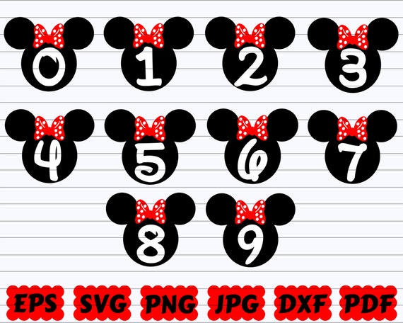Minnie Mouse Numbers To Print