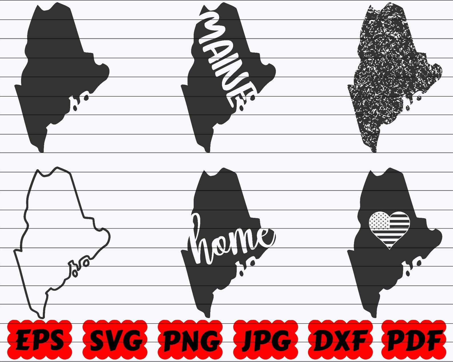 Maine State SVG Maine SVG Maine Svg File Maine Cut File - Etsy