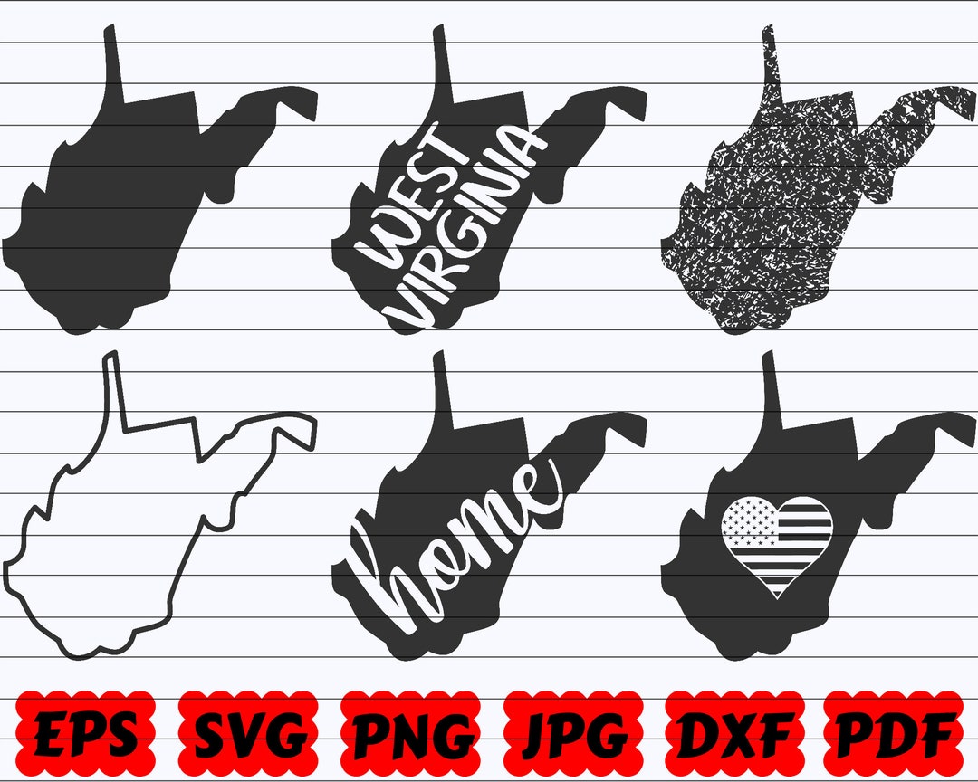 West Virginia State SVG | West Virginia SVG | West Virginia Svg File ...