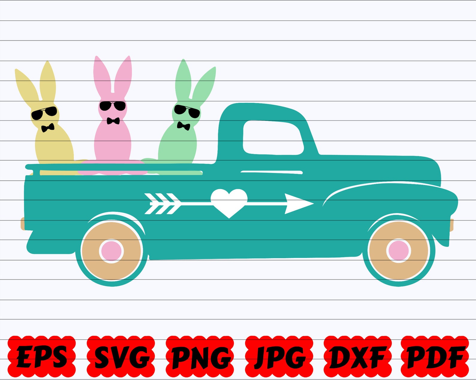 Easter Truck SVG Vintage Truck SVG Truck SVG Easter | Etsy
