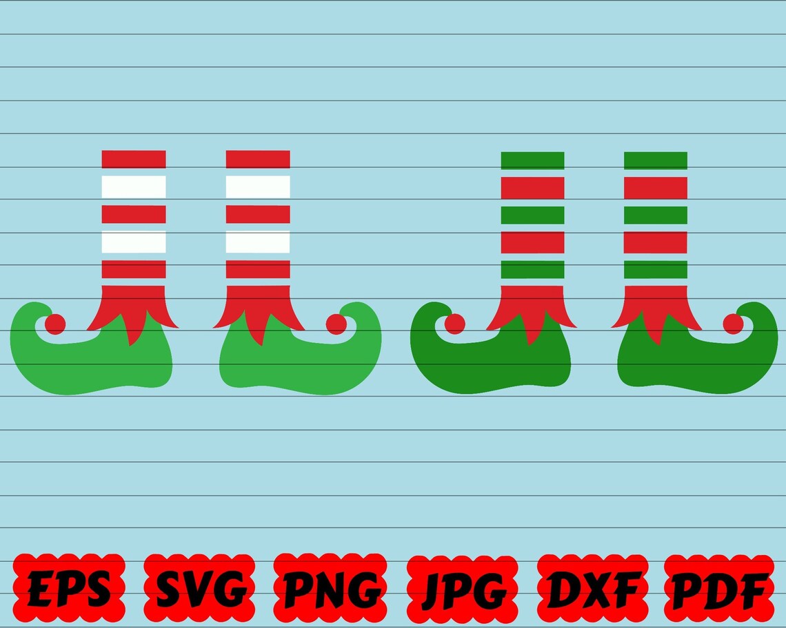 Elf Leg SVG Elf SVG Christmas Elf SVG Elf Clipart Elf - Etsy