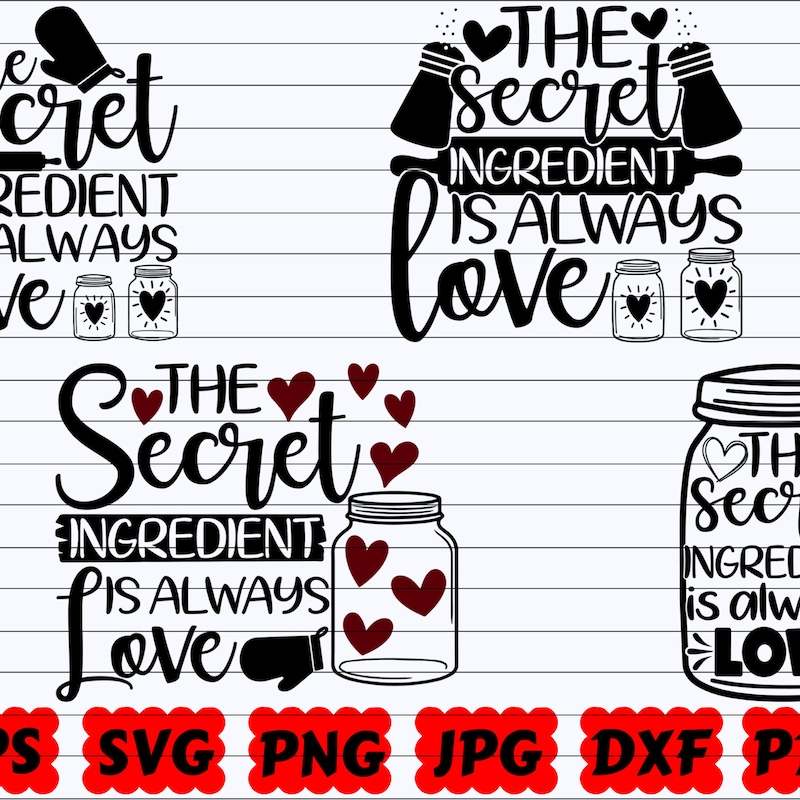 Secret Ingredient is Love Svg - Etsy