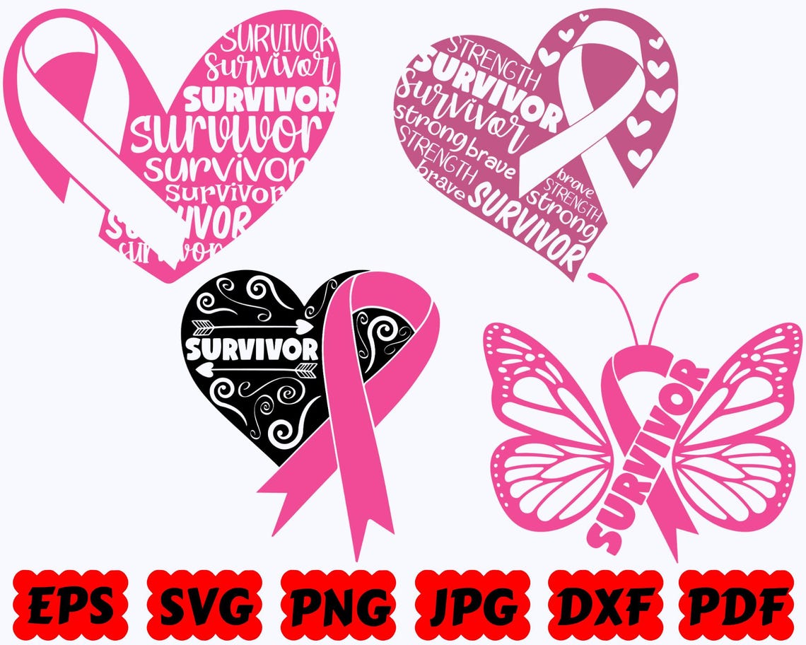 Cancer Survivor SVG | Breast Cancer SVG | Cancer Awareness SVG | Cut ...