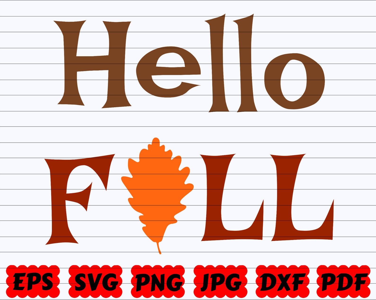 Hello Fall SVG Fall Sign SVG Fall SVG Hello Autumn Svg - Etsy