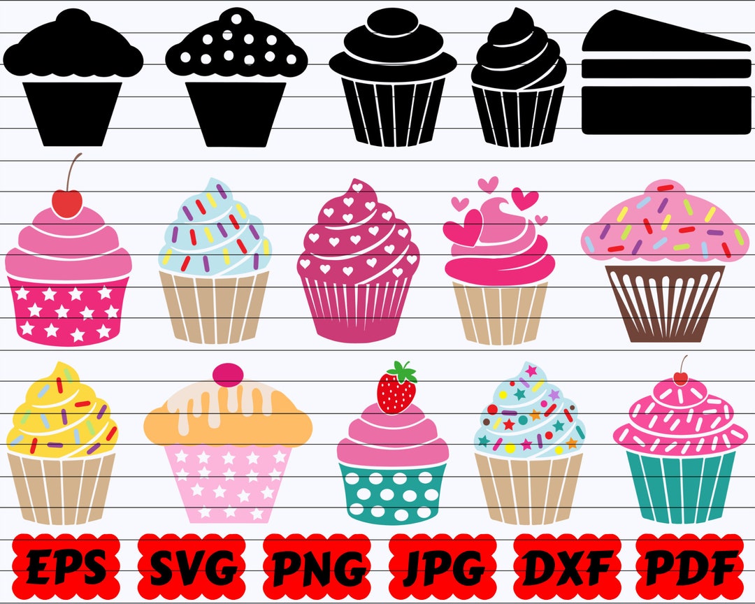 Birthday Cupcake SVG | Cupcake SVG | Muffin SVG | Dessert Svg | Sweets ...