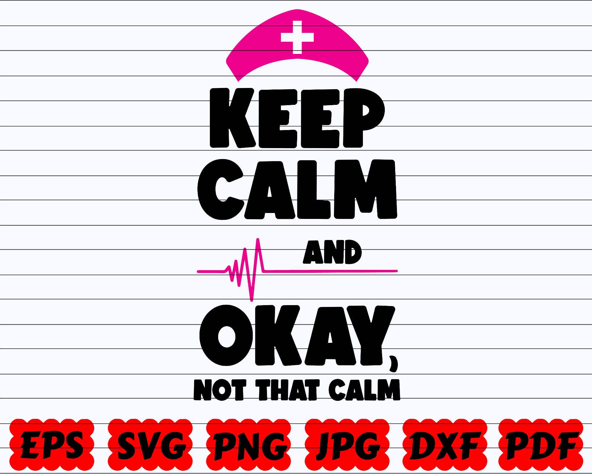 Keep Calm and Okay Not That Calm SVG Keep Calm SVG Funny - Etsy