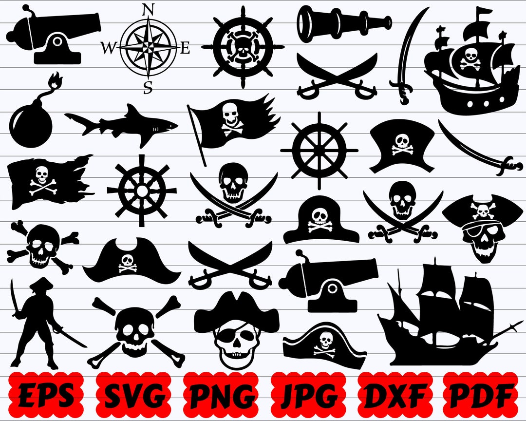 Pirate SVG | Pirate SVG Bundle | Pirate Cut Files | Pirate Silhouette ...