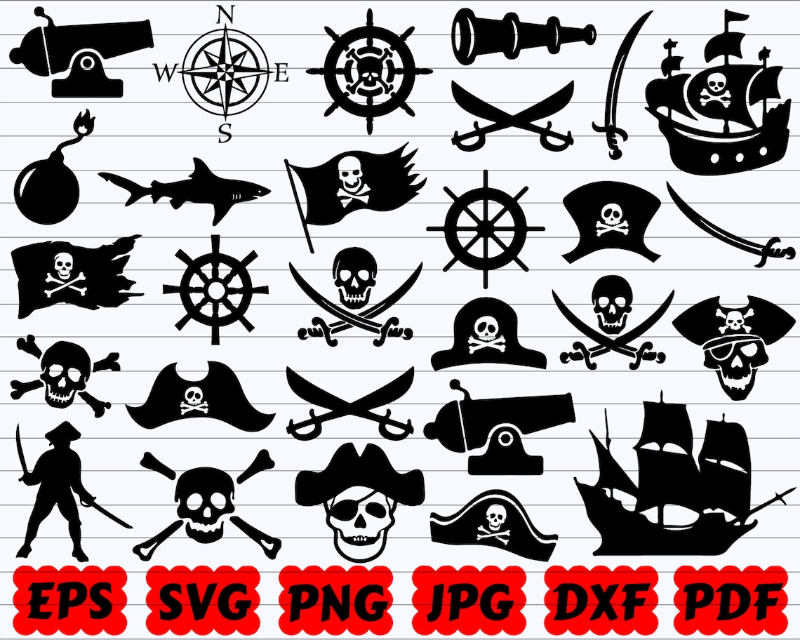 Pirate SVG Pirate SVG Bundle Pirate Cut Files Pirate - Etsy