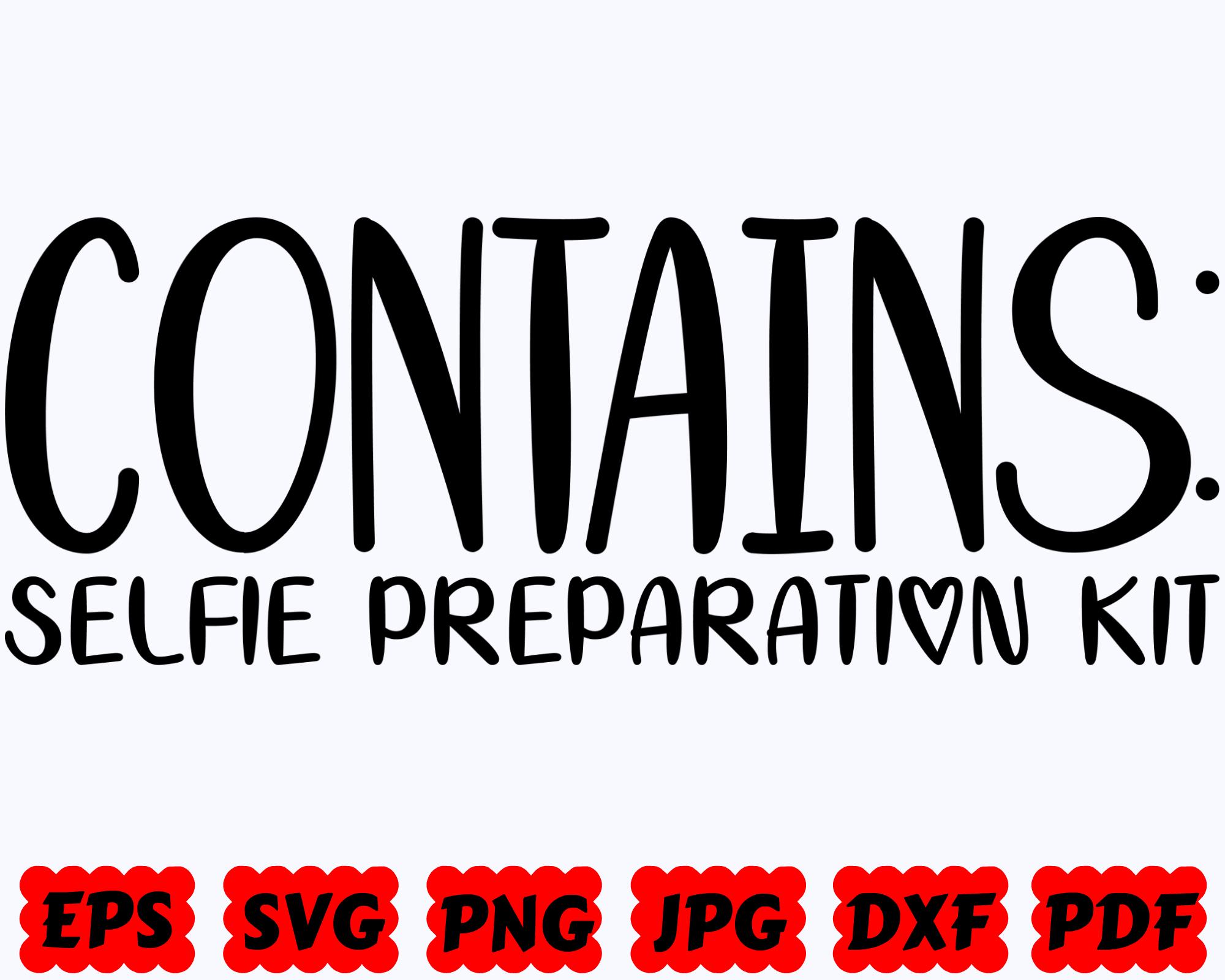 Contains Selfie Preparation Kit SVG | Makeup SVG | Mascara SVG | Cut ...