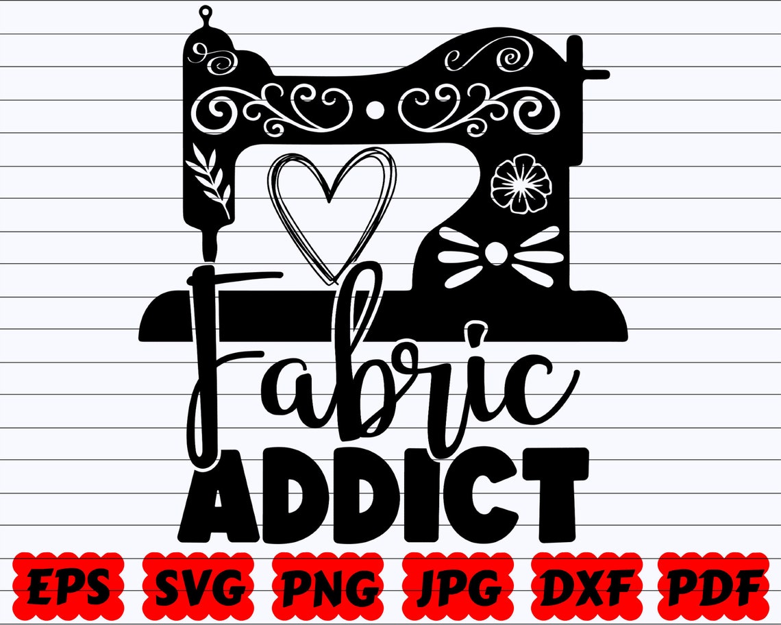 Fabric Addict SVG Fabric SVG Addict SVG Crafting Svg | Etsy