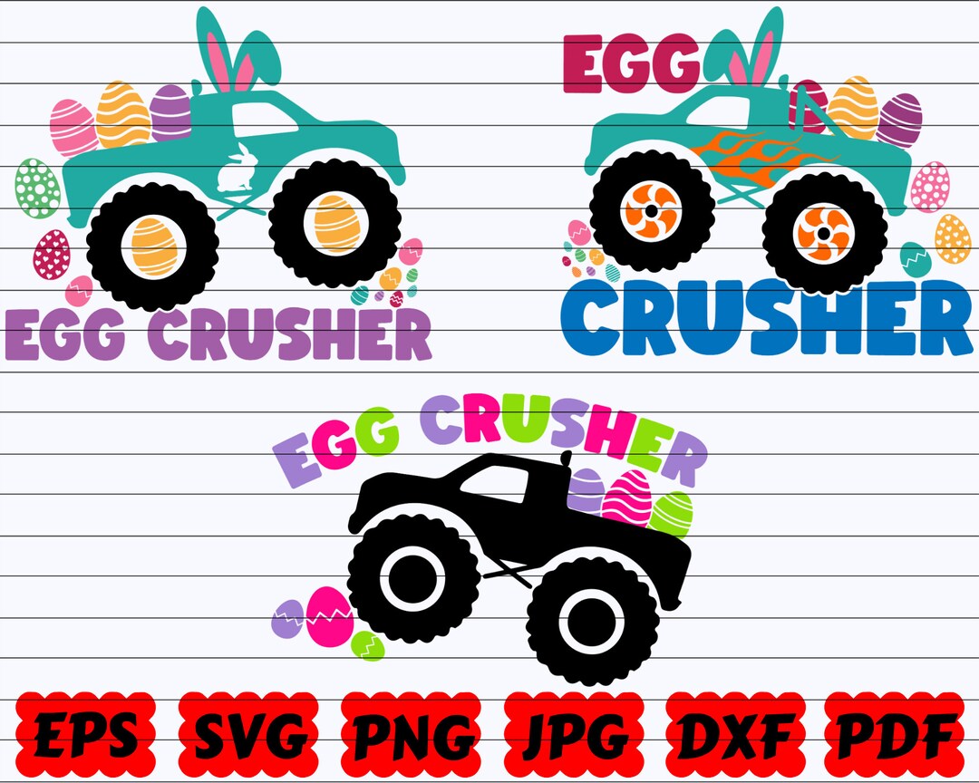 Egg Crusher SVG | Boy Easter SVG | Easter Crusher SVG | Easter Monster ...