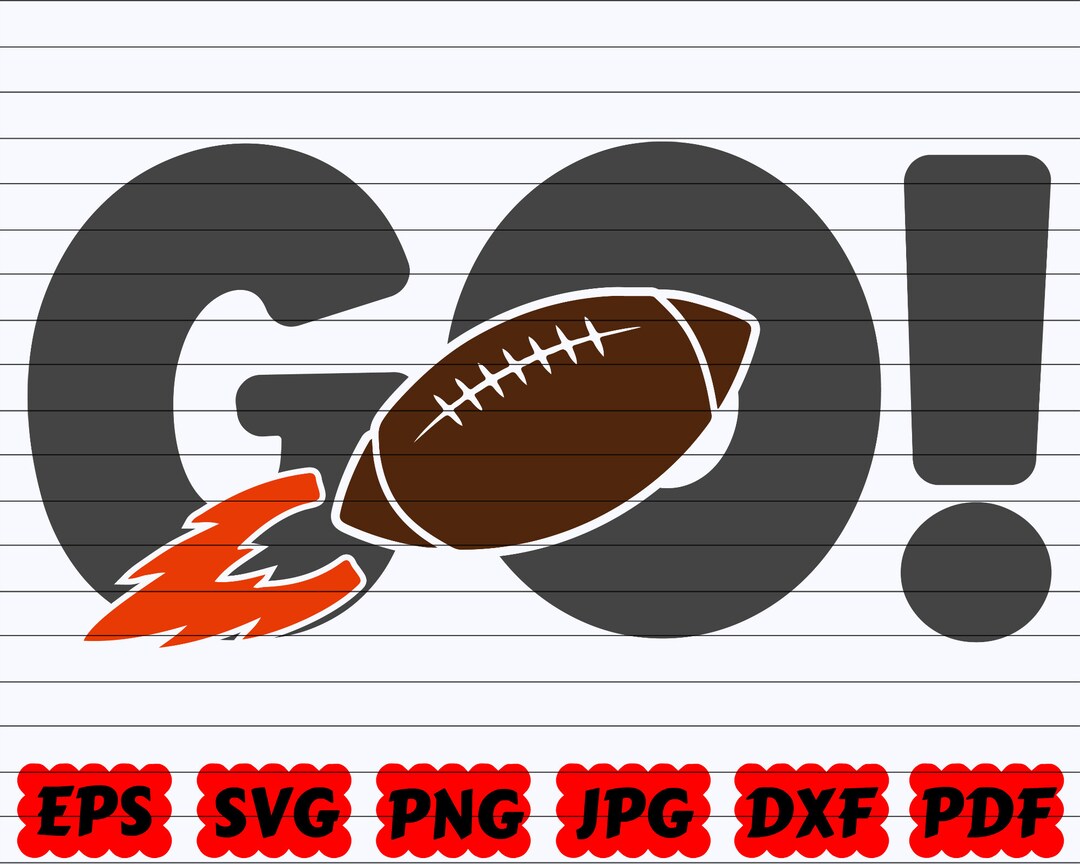 Football GO SVG | GO Svg | Go Cut File | Go Football Svg | Football ...