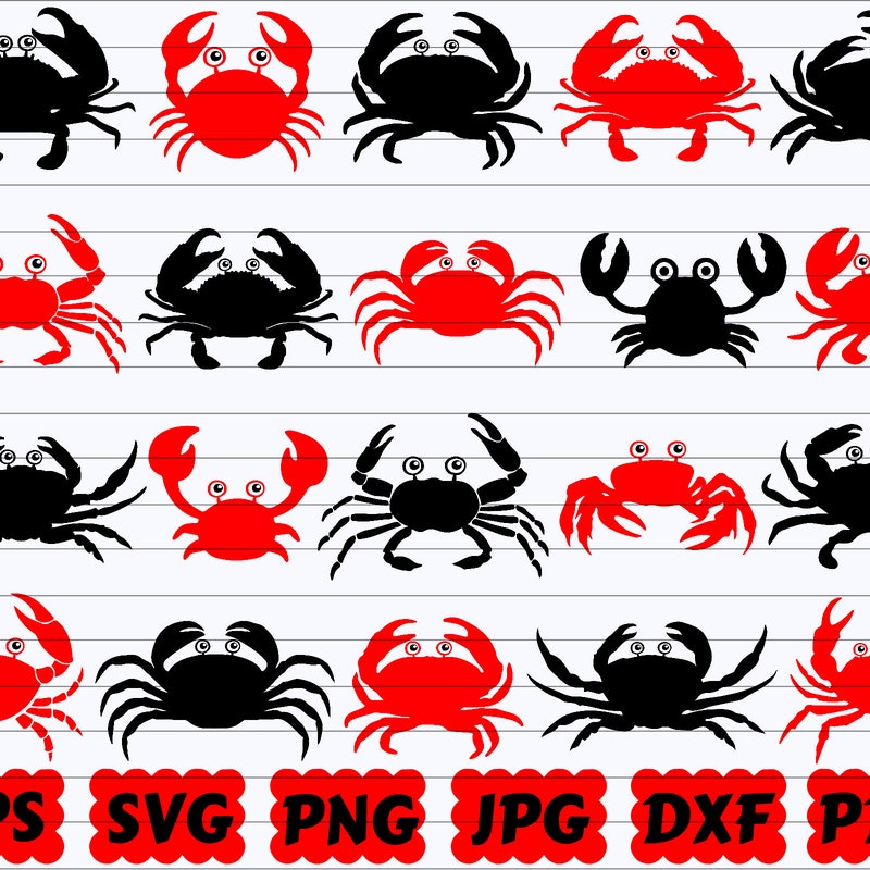 Crab Svg - Etsy