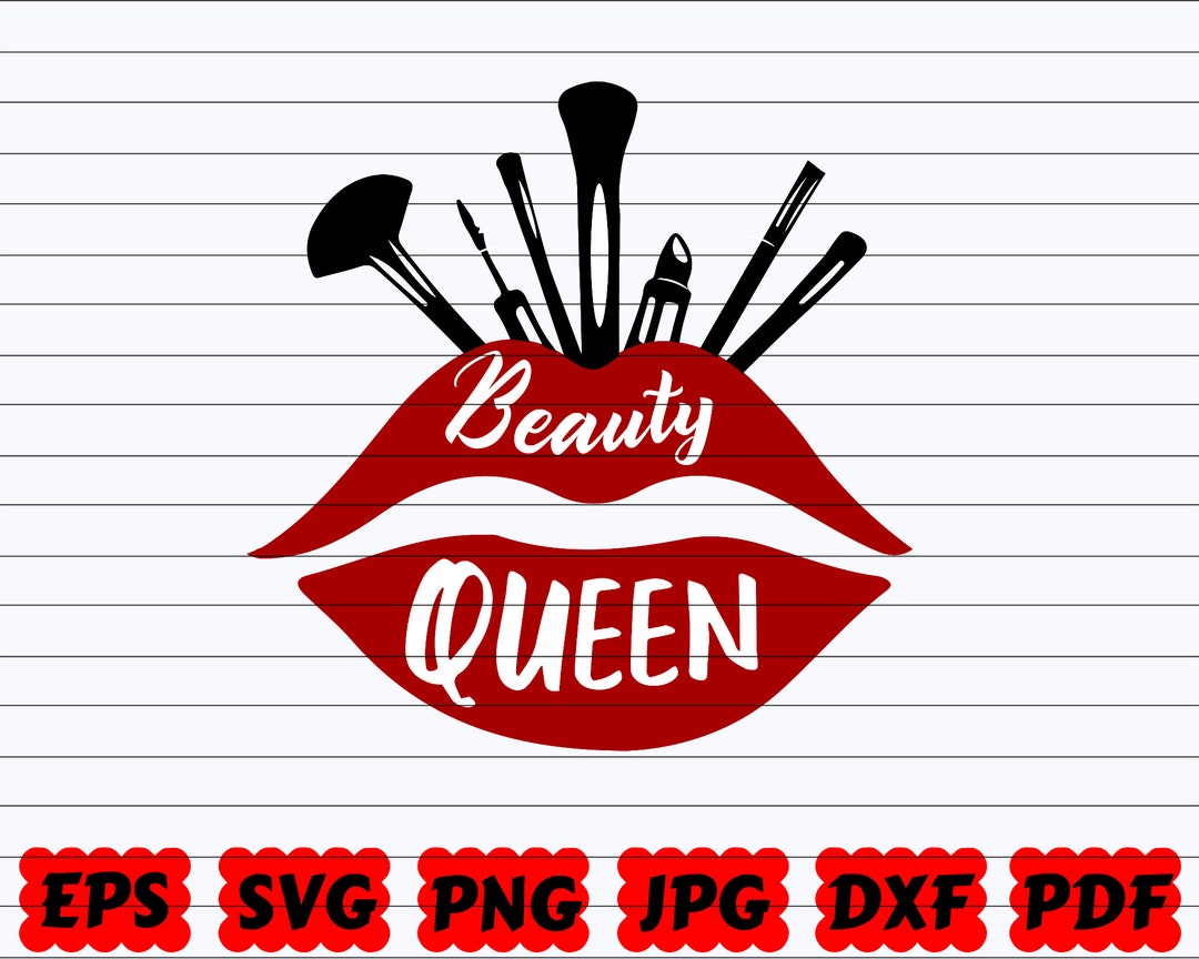 Beauty Queen SVG | Queen SVG | Beauty SVG | Makeup Design Svg | Makeup ...