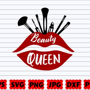 Beauty Queen SVG | Queen SVG | Beauty SVG | Makeup Design Svg | Makeup ...