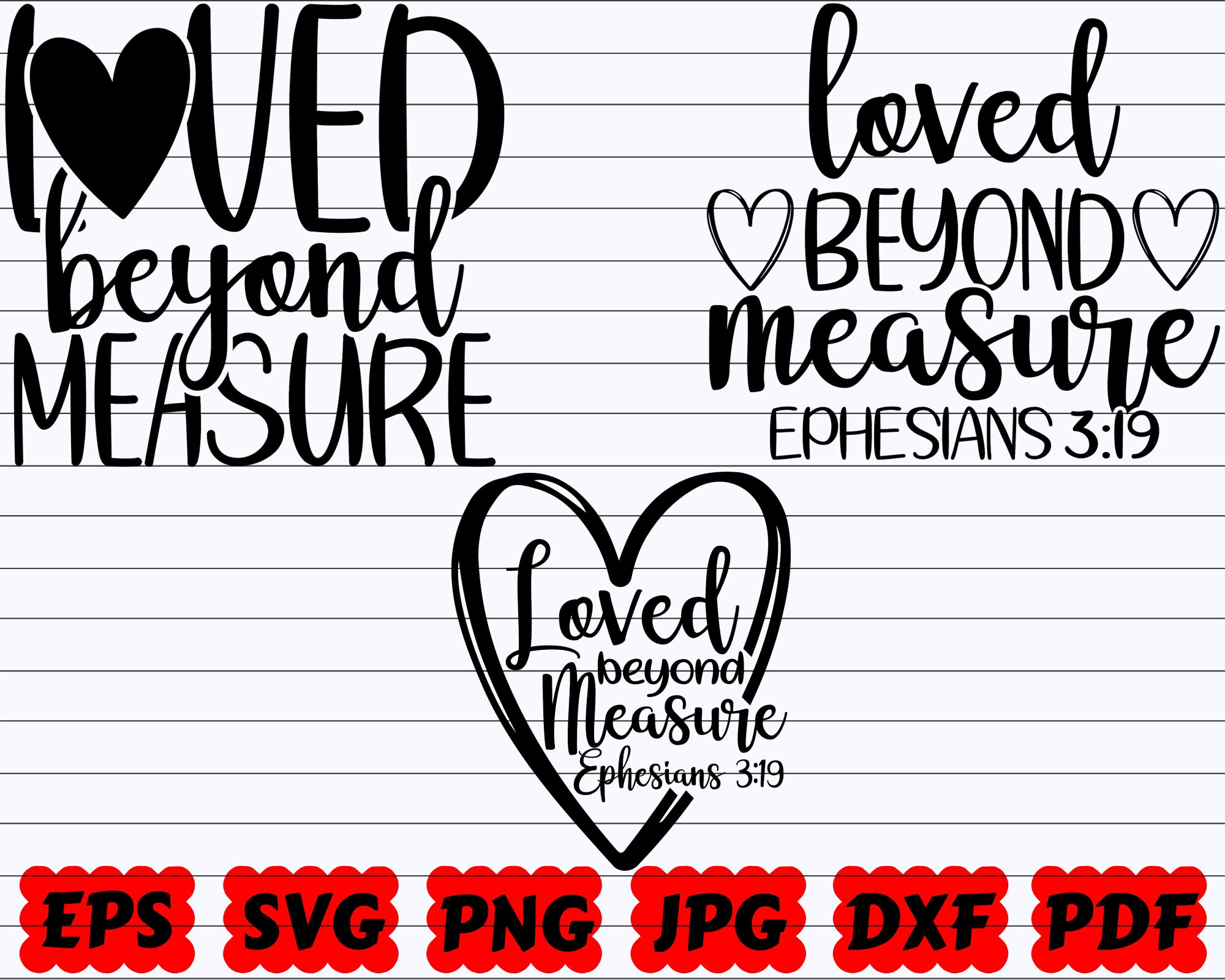 Loved Beyond Measure SVG | Loved SVG | Beyond Measure SVG | Beyond Svg ...