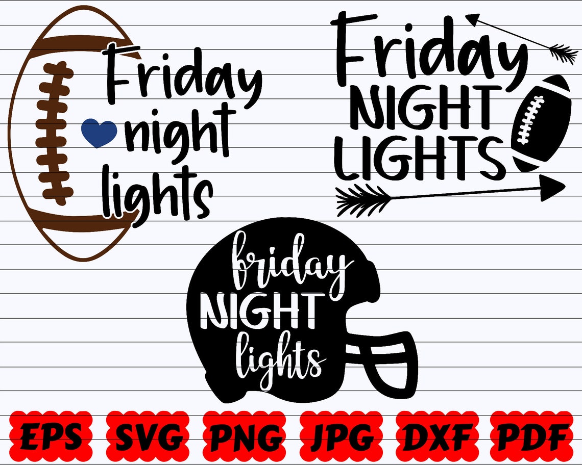 Friday Night Lights SVG Friday Night SVG Night Lights SVG - Etsy