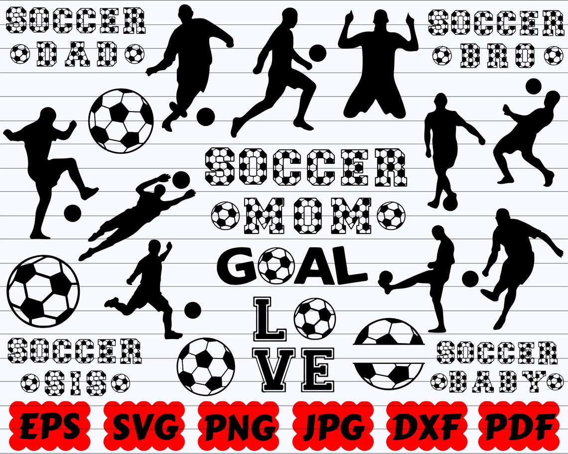 Soccer SVG Soccer Bundle SVG Sport SVG Soccer Cut Files - Etsy