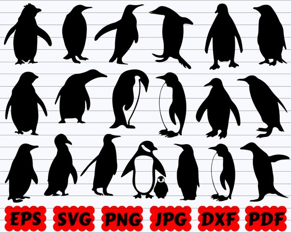 Pinguin SVG Pinguin SVG Bundle Pinguin geschnitten Datei | Etsy