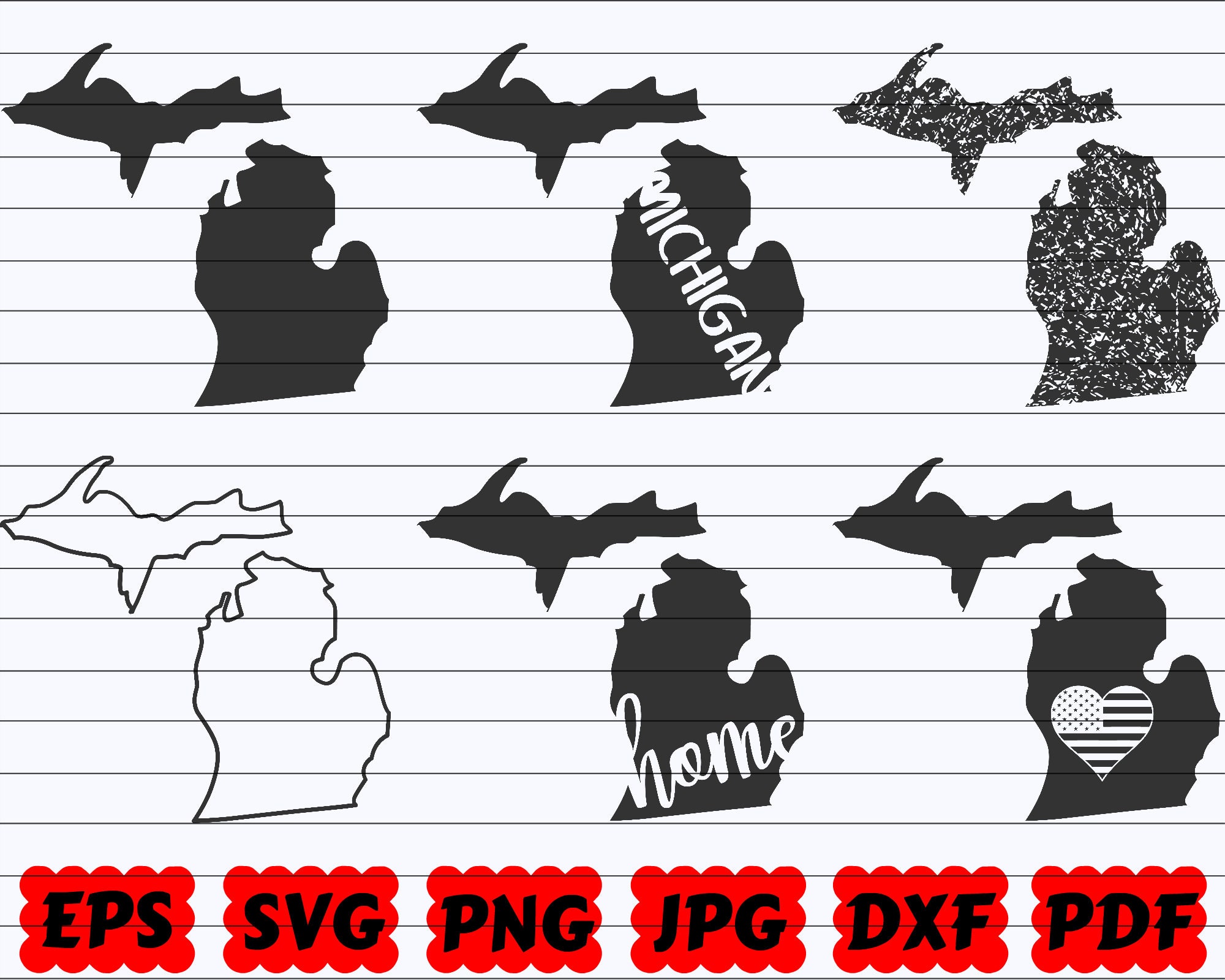 Michigan State SVG Michigan SVG Michigan Svg File | Etsy