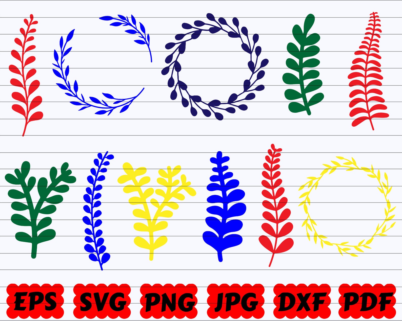 Leafy SVG Vine Leafy Wreaths SVG Wreaths SVG Rustic Svg - Etsy