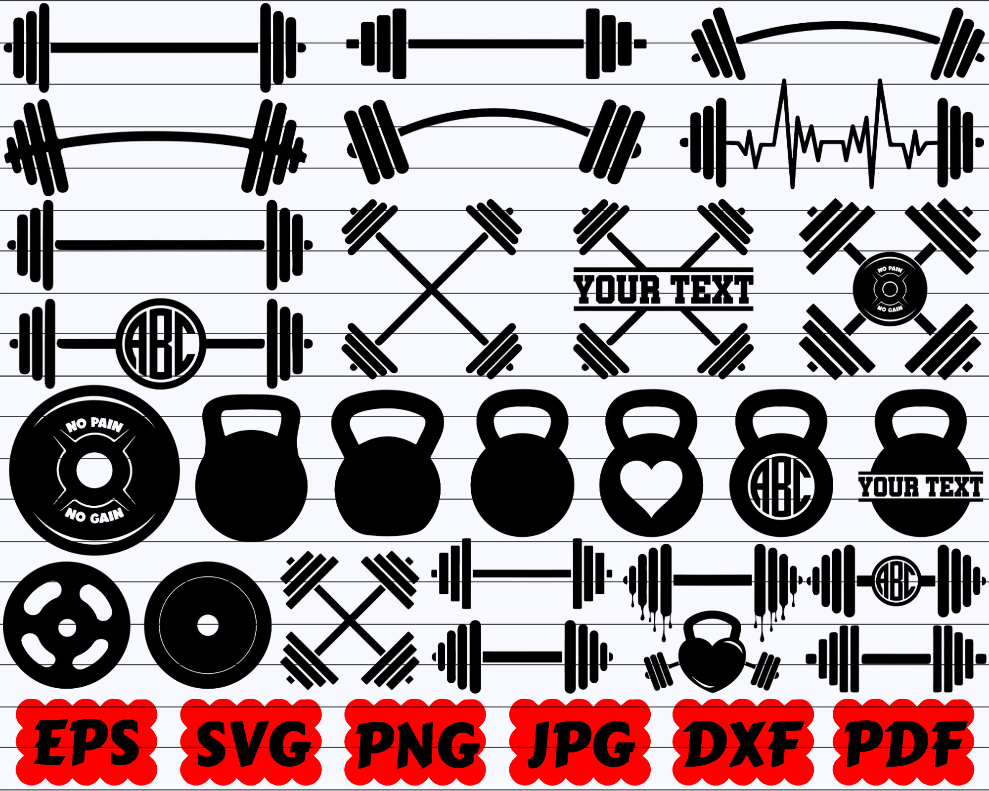 145 Gym SVG Workout SVG Fitness SVG Gym Motivation Svg | Etsy